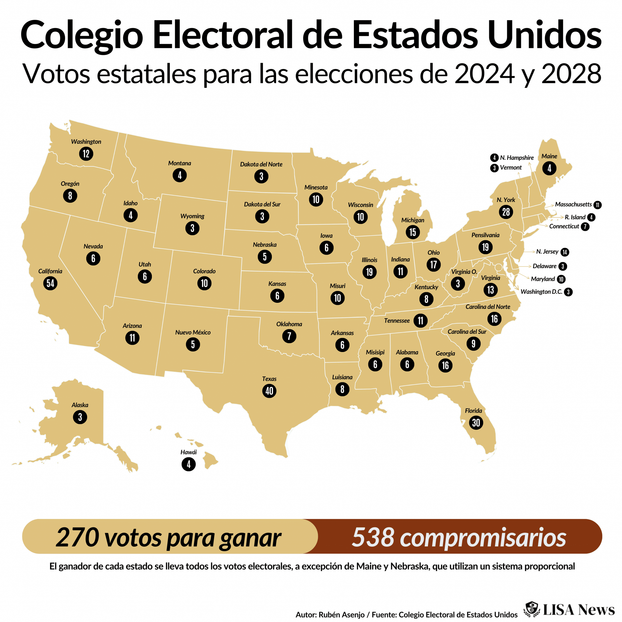Los mapas para entender las elecciones presidenciales de Estados Unidos - LISA News