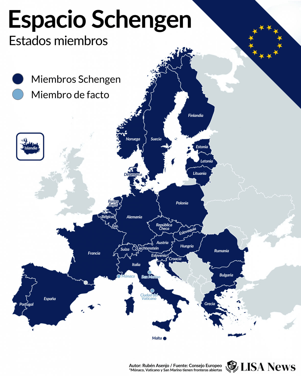 ¿Qué es el espacio Schengen y qué países lo integran? - LISA News