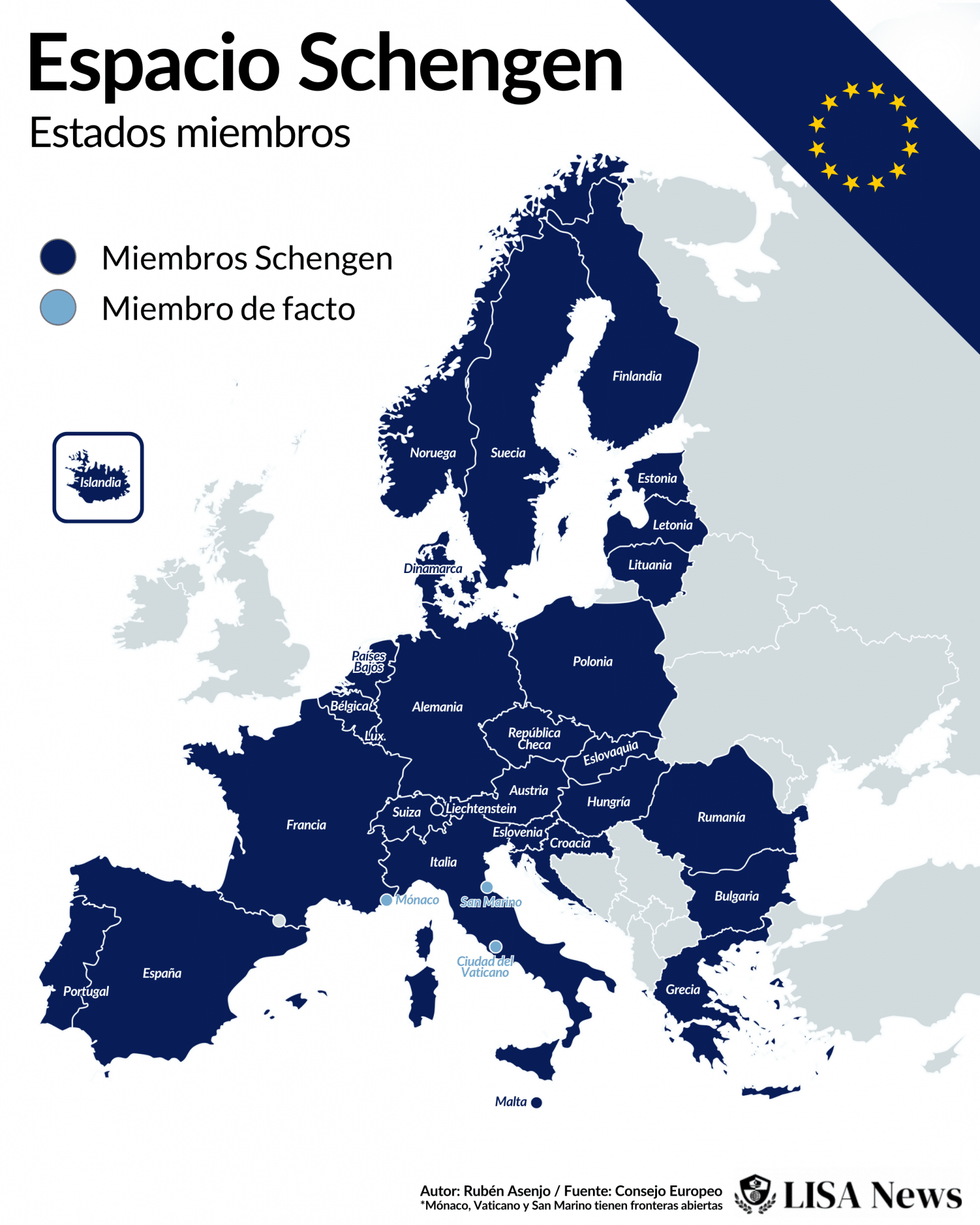 ¿Qué es el espacio Schengen y qué países lo integran? - LISA News