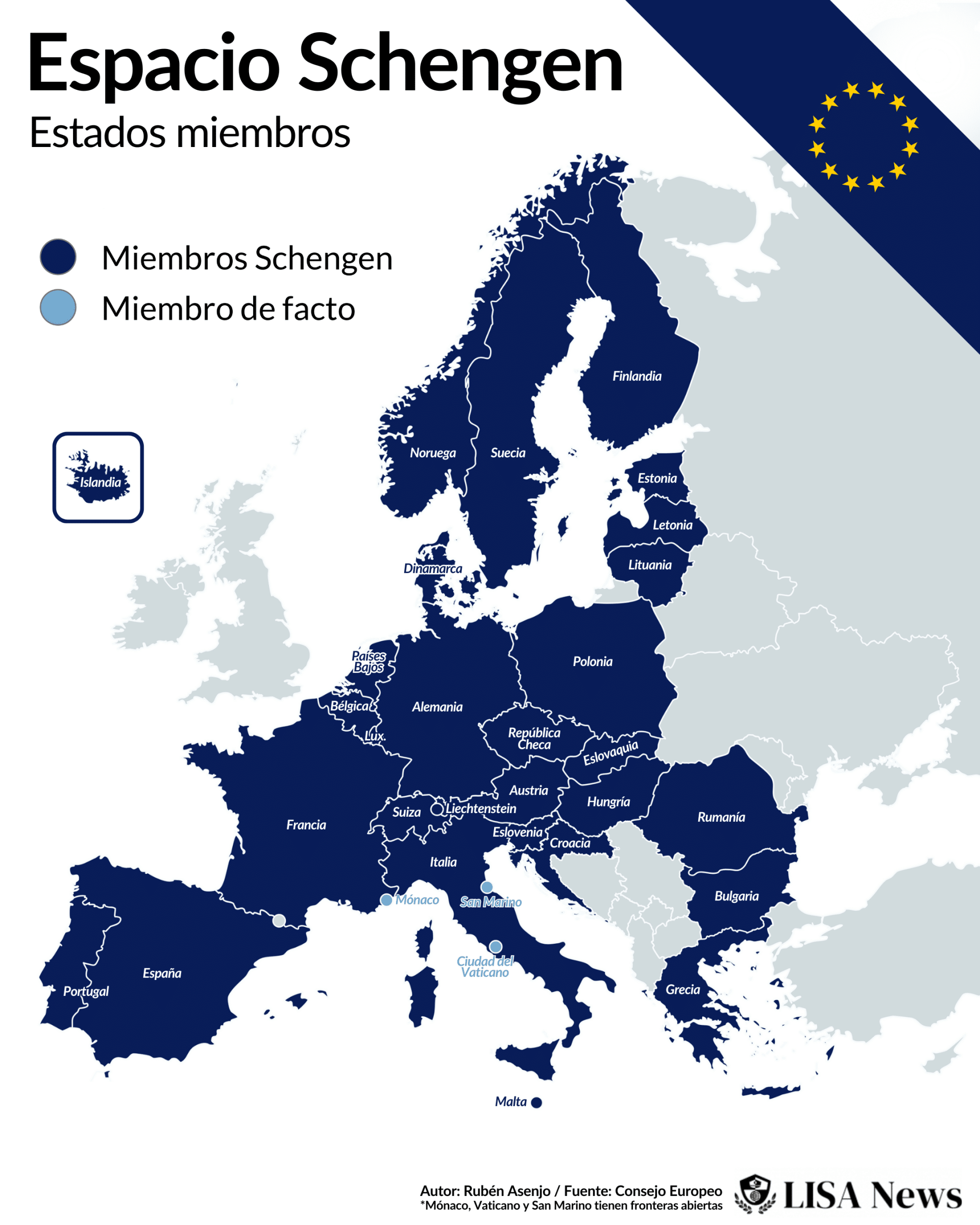¿Qué es el espacio Schengen y qué países lo integran? - LISA News